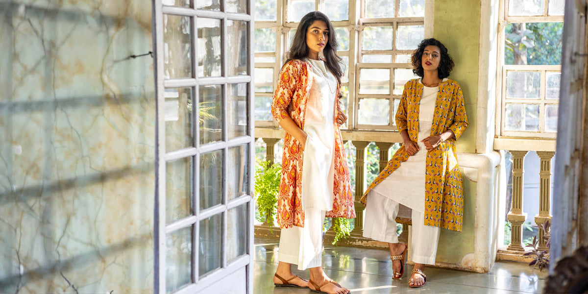 Women's Long Jackets – Color Weave